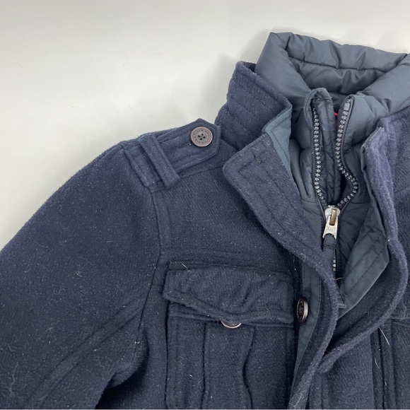 Abercrombie & Fitch | Jackets & Coats | Aberocrombie And Fitch Jacket Mens Small Blue Wool Blend ...